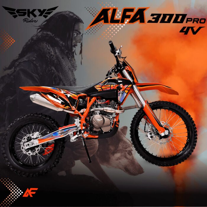 MOTO SKY RIDER ALFA PRO 300 4 VALVULAS ANARANJADO – Almacenes Juanjol