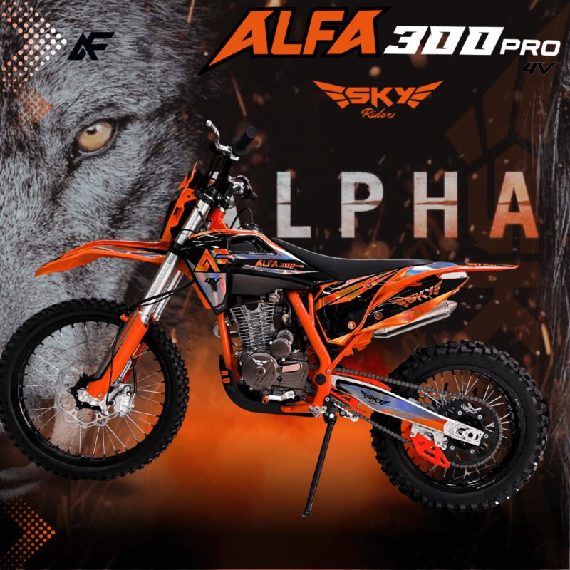 MOTO SKY RIDER ALFA PRO 300 4 VALVULAS ANARANJADO – Almacenes Juanjol
