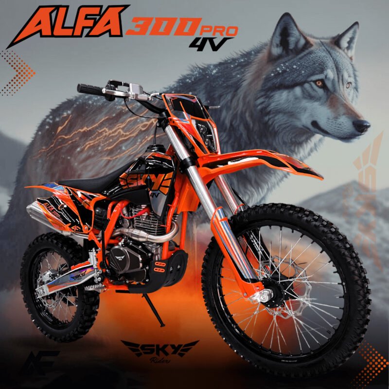 MOTO SKY RIDER ALFA PRO 300 4 VALVULAS ANARANJADO – Almacenes Juanjol