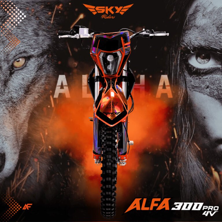 MOTO SKY RIDER ALFA PRO 300 4 VALVULAS ANARANJADO – Almacenes Juanjol